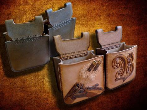 Bags For Shotgun Shells Leather Holster Handmade Leather Work Leather Pouch