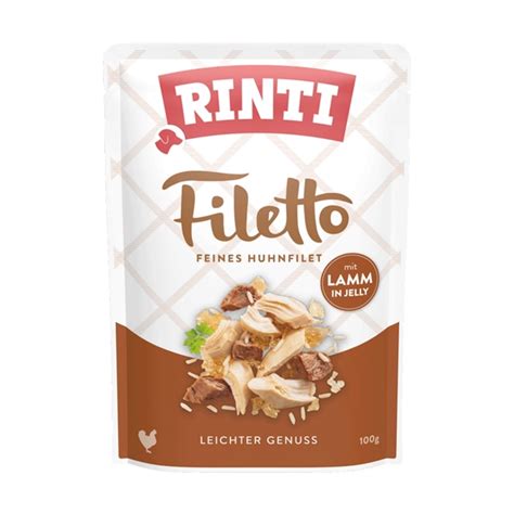 Rinti Filetto Huhnfilet Mit Lamm 100 G Onlineshop Für Tierkost And Garten