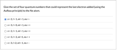 Solved Give The Set Of Four Quantum Numbers That Could Chegg Com