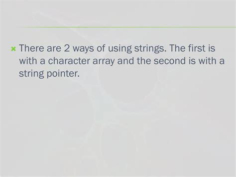 Ppt Character Strings In C Powerpoint Presentation Free Download
