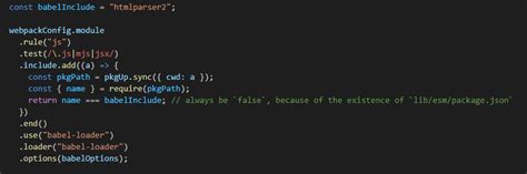 why build scripts contain `echo { type module } lib esm