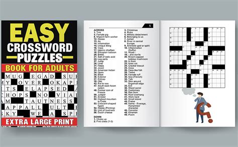 Easy Crossword Puzzles Book For Adults Extra Large Print Crossword