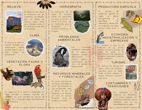Tríptico2 Región Guayana Hacer Un Triptico Ejemplos De Tripticos