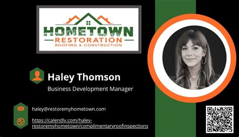 Lets Get Your Complimentary Roof Inspection Scheduled Haley Thomson