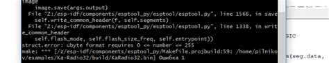 Tw Esptool Error During Make When Processing Elf File Issue Espressif Esp