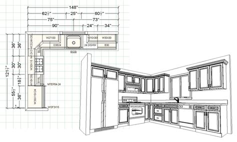 Simple 11 X Kitchen Layout With Pantry And Island