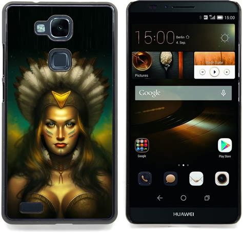 Amazon Com Native Indian Woman Sexy Amazon Boobs Slim Guard Armor Phone Case For HUAWEI