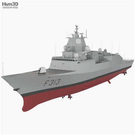 Fridtjof Nansen Class Frigate 3d Model Download Warship On