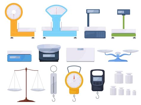 Un Ensemble De Diverses Balances électroniques Et Mécaniques Pour