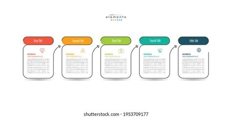 Vector Illustration Infographic Design Template Icons Stock Vector