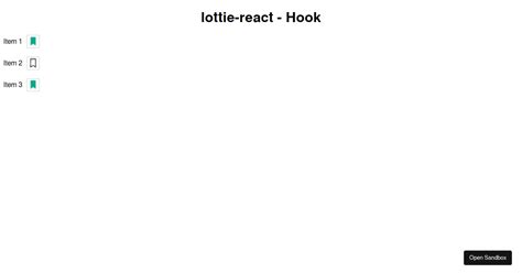 Lottie React Codesandbox