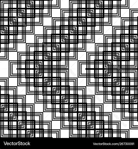 Design Seamless Monochrome Grid Pattern Royalty Free Vector