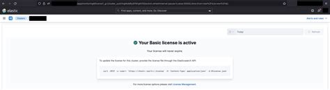 Basic License Expires Today Kibana Discuss The Elastic Stack