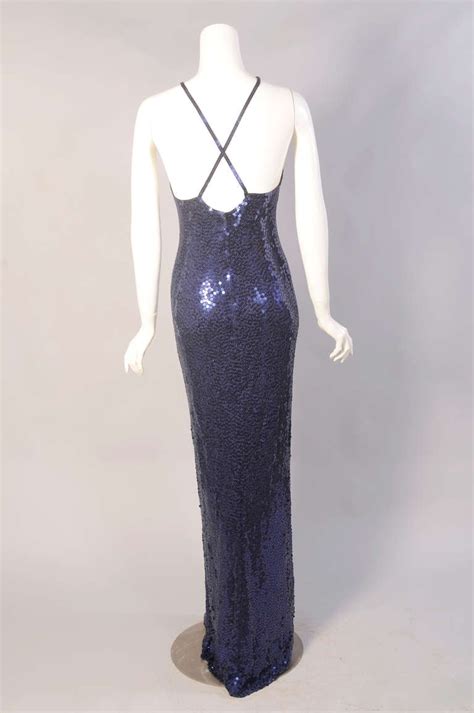 Norman Norell Sapphire Mermaid Gown Exhibited 1972 Metropolitan Museum