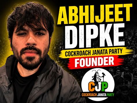 Who Is Abhijeet Dipke Check Cockroach Janata Party Founders Caste