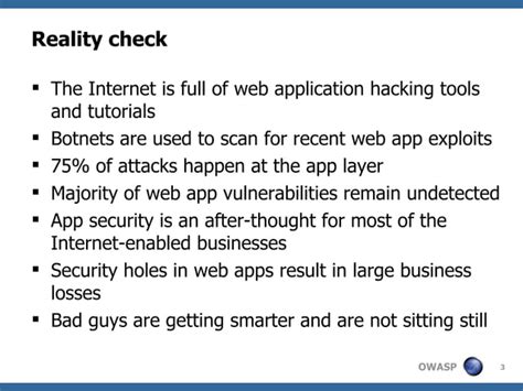 Owasp Building Secure Web Apps Ppt
