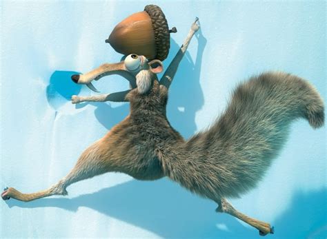 How To Draw Scrat The Squirrel And Acorn From Ice Age
