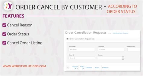 OpenCart Order Cancel By Customer