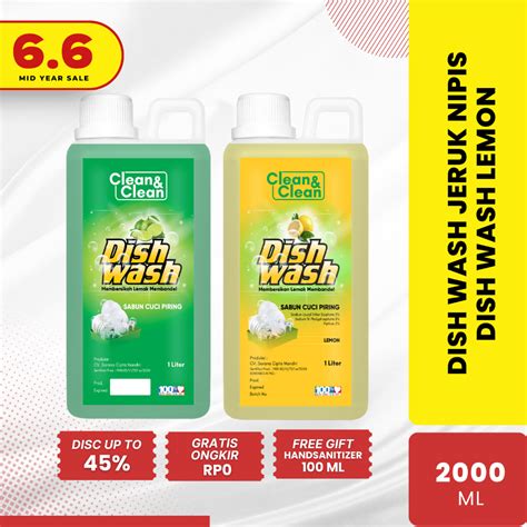 Jual Paket Nyuci Piring Dish Wash Lemon Dish Wash Jeruk Nipis Sabun
