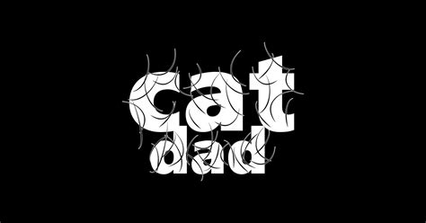 Cat Dad Black Hair Cat Dad Black Hair Sticker Teepublic
