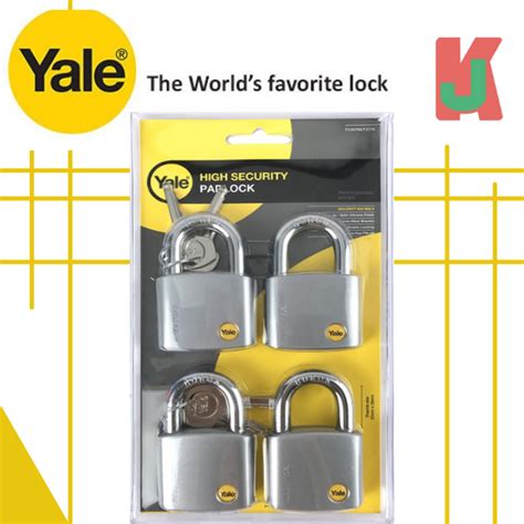 Yale Padlock Chrome Y120 50ka4 4pcsset电白吊锁 4头