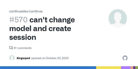 Can T Change Model And Create Session Issue Continuedev Continue GitHub