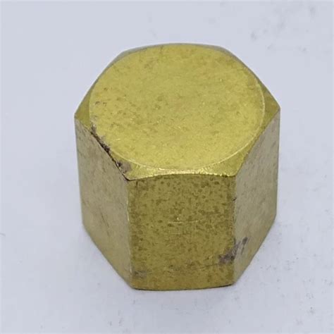 Hexagonal Etching Hex Brass Compression Cap For Hardware Fitting