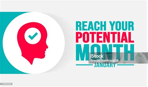 1월은 잠재 잠재력 있는 달에 도달 배경 템플릿입니다 휴일 개념 배경 배너 플래카드 카드 및 포스터 디자인 템플릿 텍스트 비문 및 표준 색상 벡터 일러스트 레이 션입니다 9