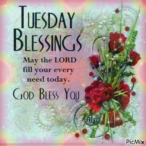 Tuesday Blessing Free Animated  Picmix