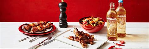 Marinated Chicken Skewers With Almdudler Recipes Falstaff