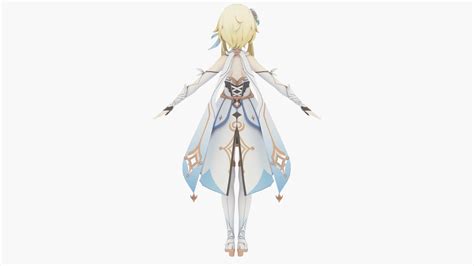 Lumine Genshin Impact D Model By Ilham