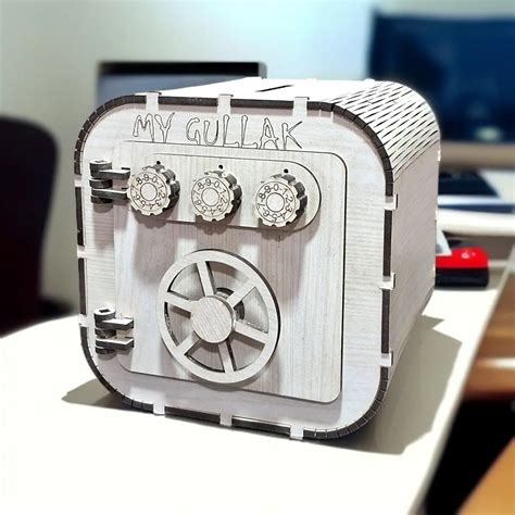 Wooden Mini Locker Secure And Fun Savings Box