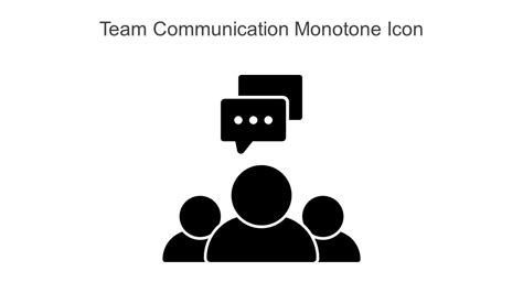 Team Communication Monotone Icon In Powerpoint Pptx Png And Editable Eps Format Presentation