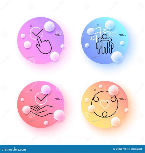 checkbox approved and leadership minimal line icons for web application printing vector