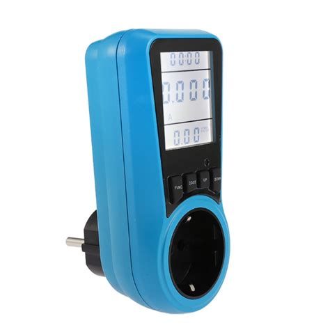 Eu Backlight Power Metering Socket Electric Power Grandado