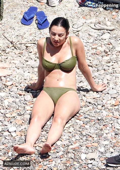 Charli Xcx Sizzles In The Italian Sun In Her Sexy Skimpy Green Bikini