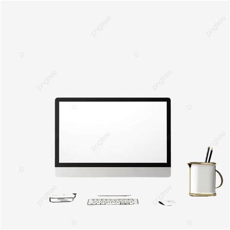 데스크톱 개인용 컴퓨터 및 모니터 검은색 공백 파란색 Png 일러스트 및 이미지 에 대한 무료 다운로드 Pngtree
