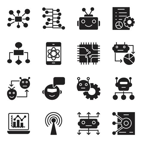Data Science Glyph Vector Icons 36232639 Vector Art At Vecteezy