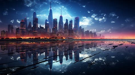 未来感科技梦幻城市图片素材 正版创意图片600512058 摄图网