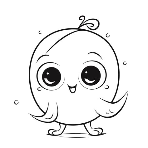 प्यारा कार्टून पक्षी रंग पेज स्केच ड्राइंग की रूपरेखा वेक्टर सुलेख ड्राइंग सुलेख रूपरेखा