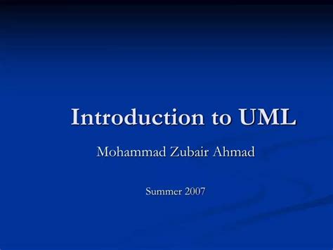 PPT Introduction To UML PowerPoint Presentation Free Download ID
