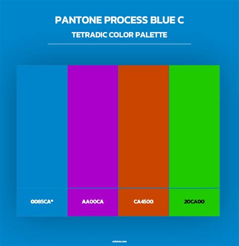 Pantone Process Blue C Color Palettes