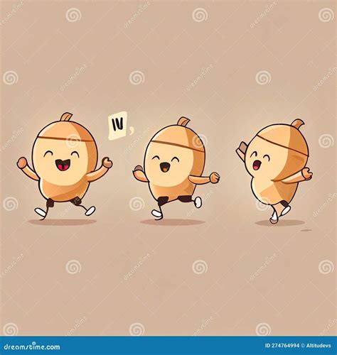 симпатичный персонаж из мультфильма Бичнут танцующий в разных рисунках представляет собой