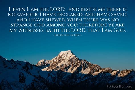 Todays Verse Isaiah 4311 12 Kjv Emmanuel Baptist Church