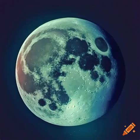 Lunar Beats Album Cover With A Full Moon On Craiyon