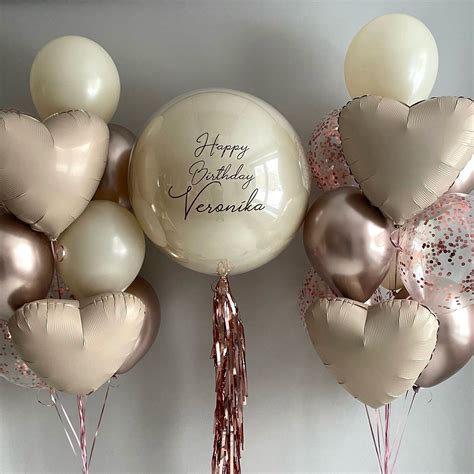 ВОЗДУШНЫЕ ШАРЫ ФОТОЗОНЫ КАЛИНИНГРАД Набор шаров с бантиками «Пыльная роза 🎀 💰 Стоимость 3990