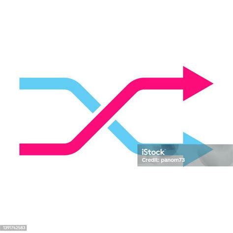 그래픽 디자인 로고 웹 사이트 소셜 미디어 모바일 앱 Ui 일러스트레이션을 위한 리디렉션 아이콘 벡터 변경 방향 기호 개념에 대한 스톡 벡터 아트 및 기타 이미지 Istock