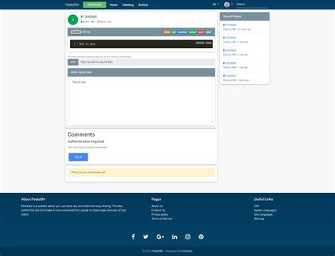 pasteshr v3 2 text hosting and sharing script best selling ecodevs