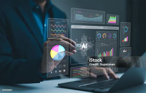 Businessman Analysis Enterprise Data Management By Ai Artificial