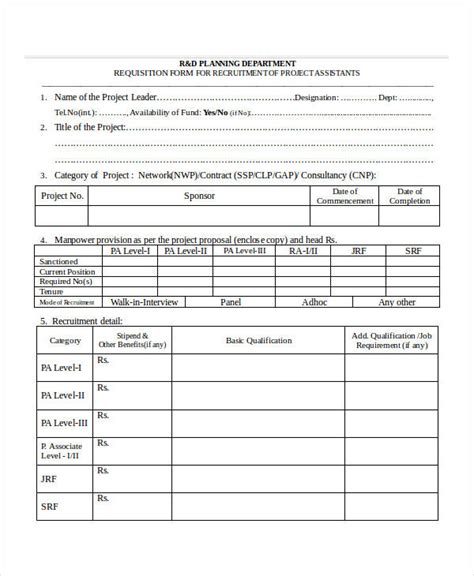 FREE 32 Requisition Forms In MS Word